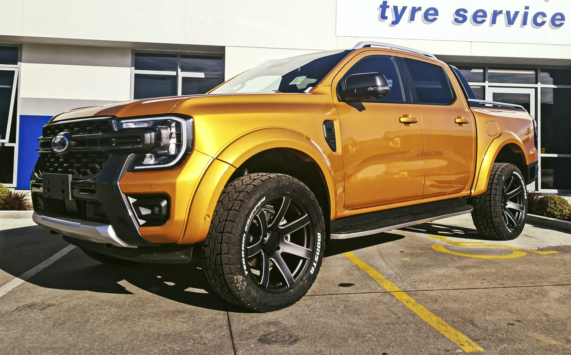 2022 Ford Ranger - Alpha Gauntlet 2 Matte Black Milled - 360 Link ...